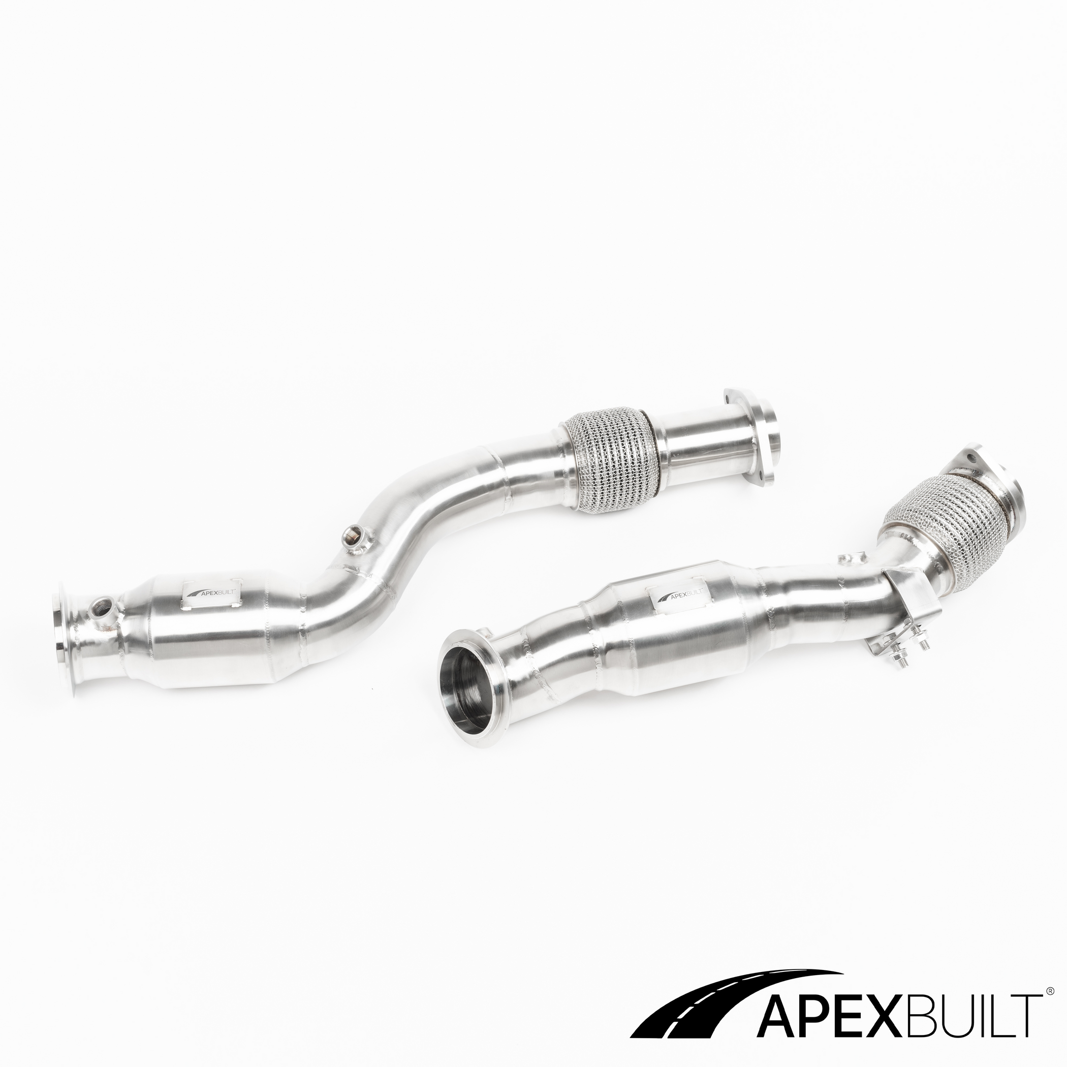ApexBuilt® BMW F97 X3M & F98 X4M Resonated Race Downpipes (S58, 2021+)